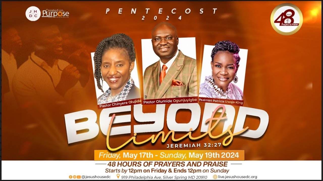 Jesus House DC | PENTECOST SERVICE | 2024 BEYOND LIMITS Part-5 - YouTube