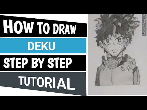 HOW TO DRAW DEKU FOR BEGINNERS || STEP BY STEP || TUTORIAL || - YouTube