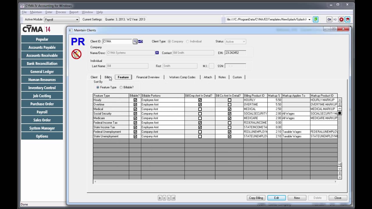 CYMA PEO Software Payroll and Billing - YouTube