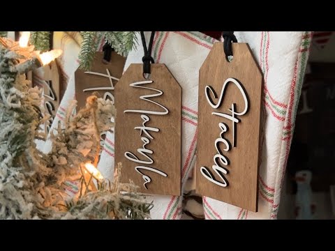 Making Wooden Stocking Tags on my Aeon Laser - YouTube