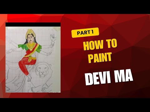 The devi mata colouring step by step 🙏🌹🙂 - YouTube