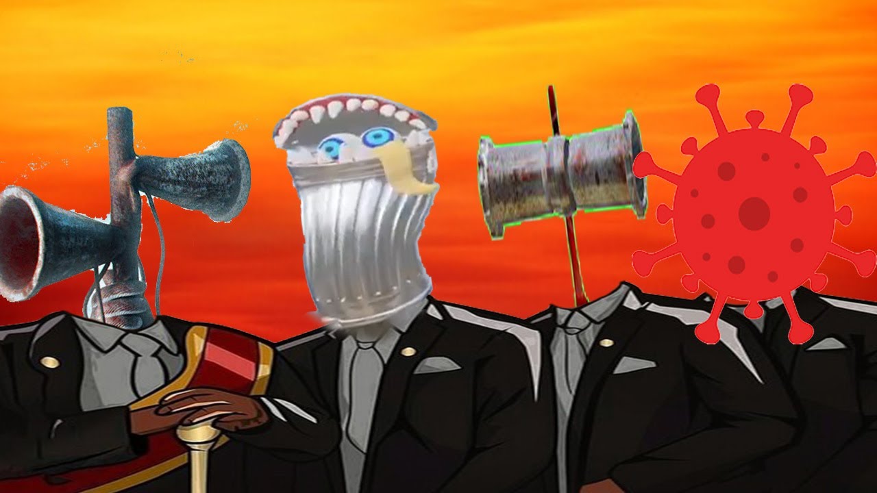 Siren Head & Trash Bin Head & Meat Grinder Head & Monster Corona Head ...