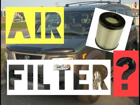 How to replace Honda Element Engine Air Filter- Easy..... - YouTube