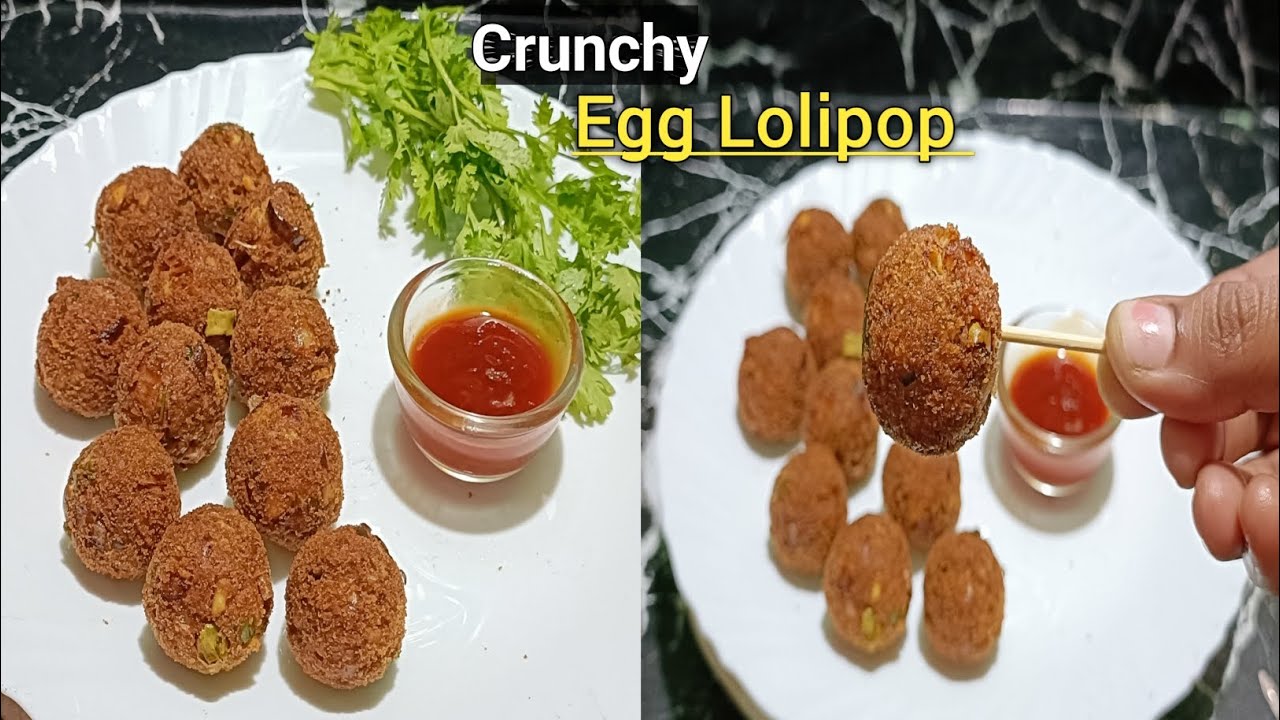 Crunchy Egg Lollipop | Egg Lollipop snacks | how to make Egg Lollipop ...