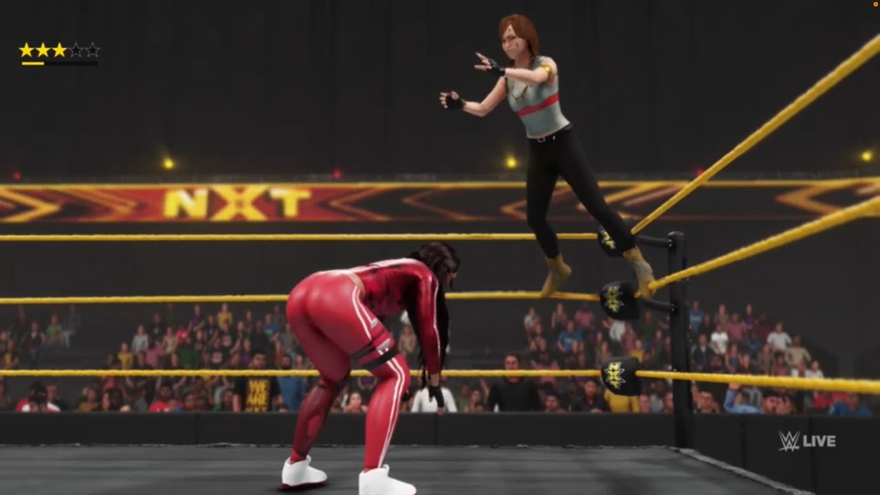 WWE 2K19 - Aura vs Ruby - YouTube