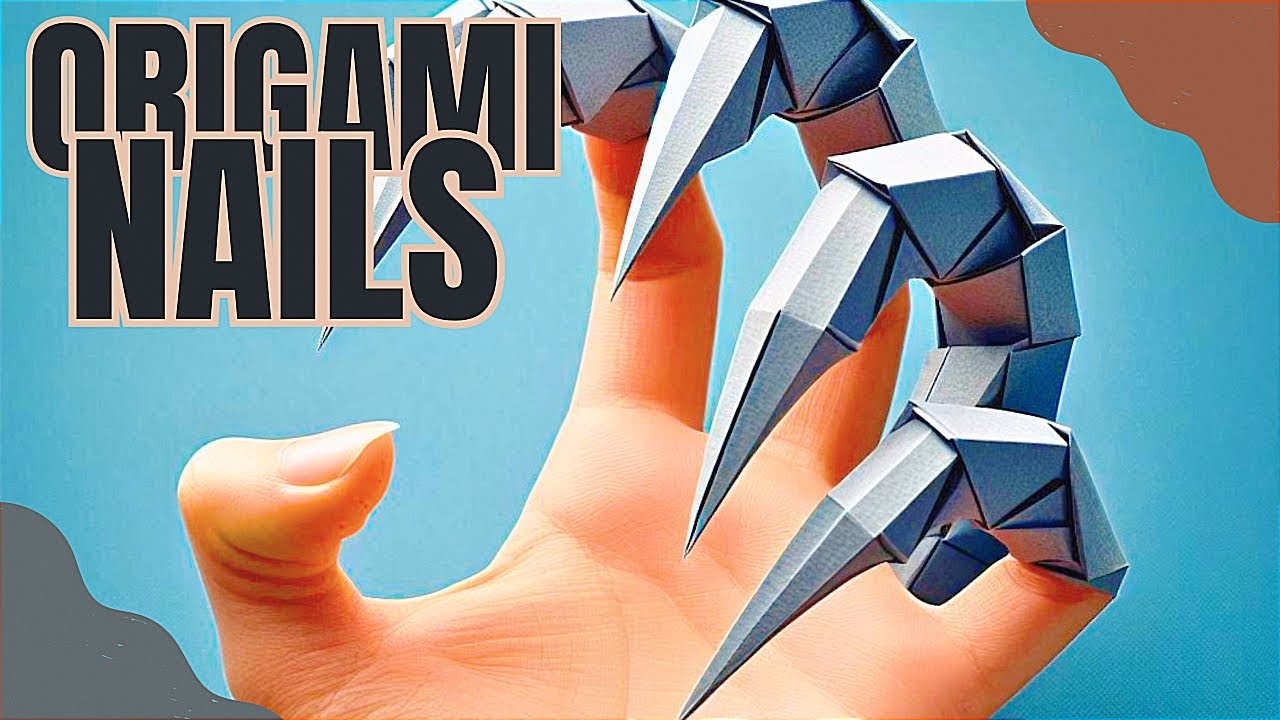 How to Make the World’s Best Origami nails 💅 ️” #origami #nails - YouTube
