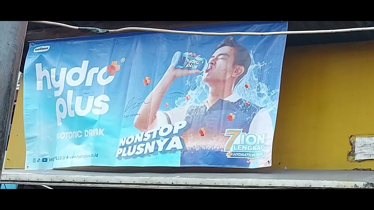 HYDRO PLUS Isotonic Drink, perusahaan tidak bondo, pasang iklan "liar ...