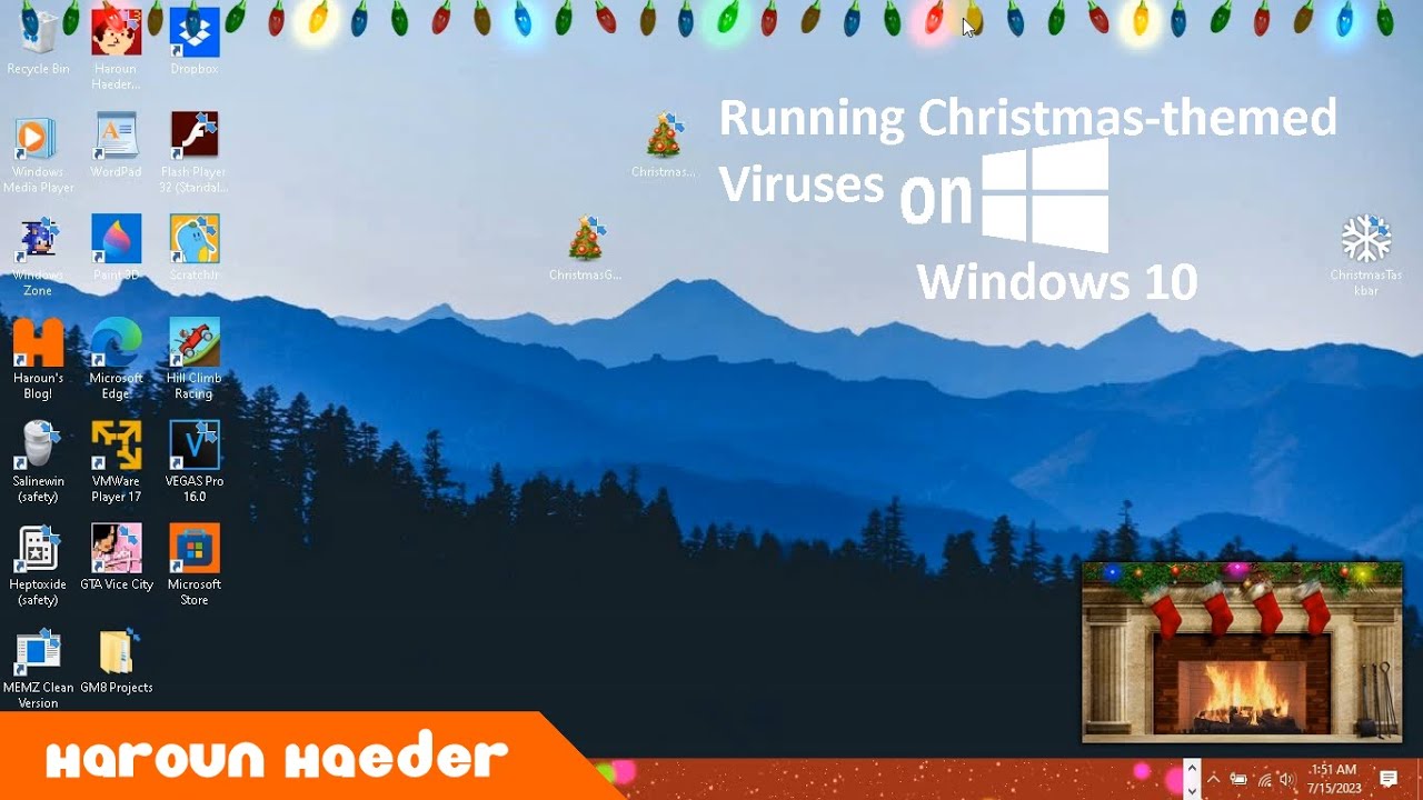 Running Christmas themed Viruses on Windows 10! (Real Hardware) - YouTube