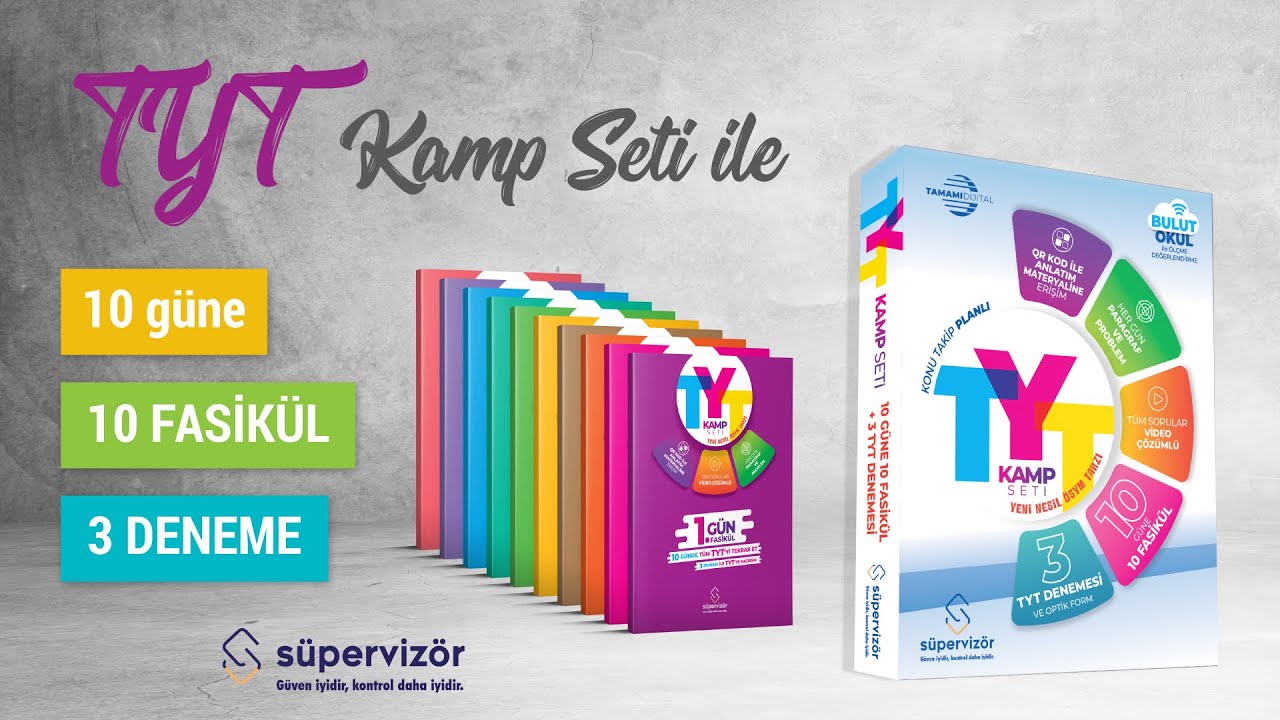TYT Kamp Seti (10 Günde 10 Fasikül + 3 Deneme) Süpervizör Yayınları ...
