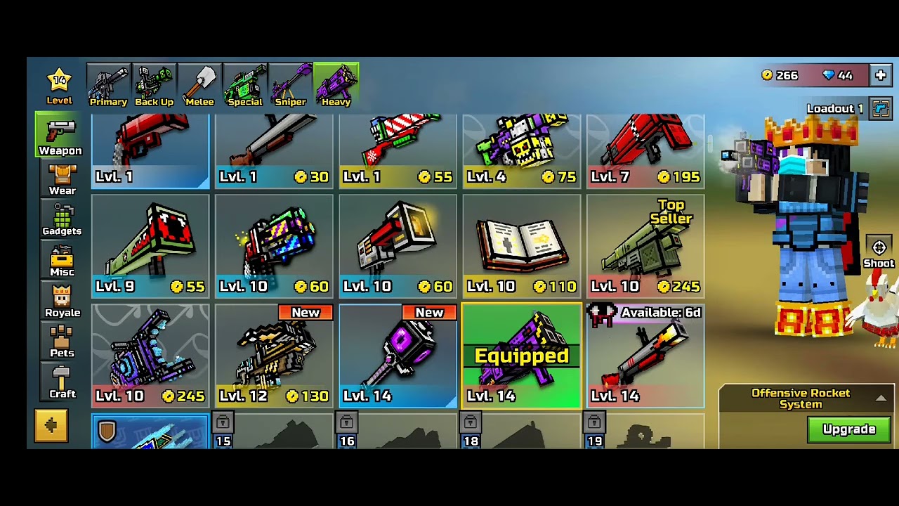 Buying the pixel gun 3d starter pack - YouTube