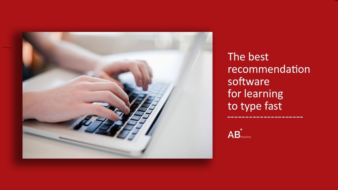 The best recommendation software for learning to type fast - YouTube