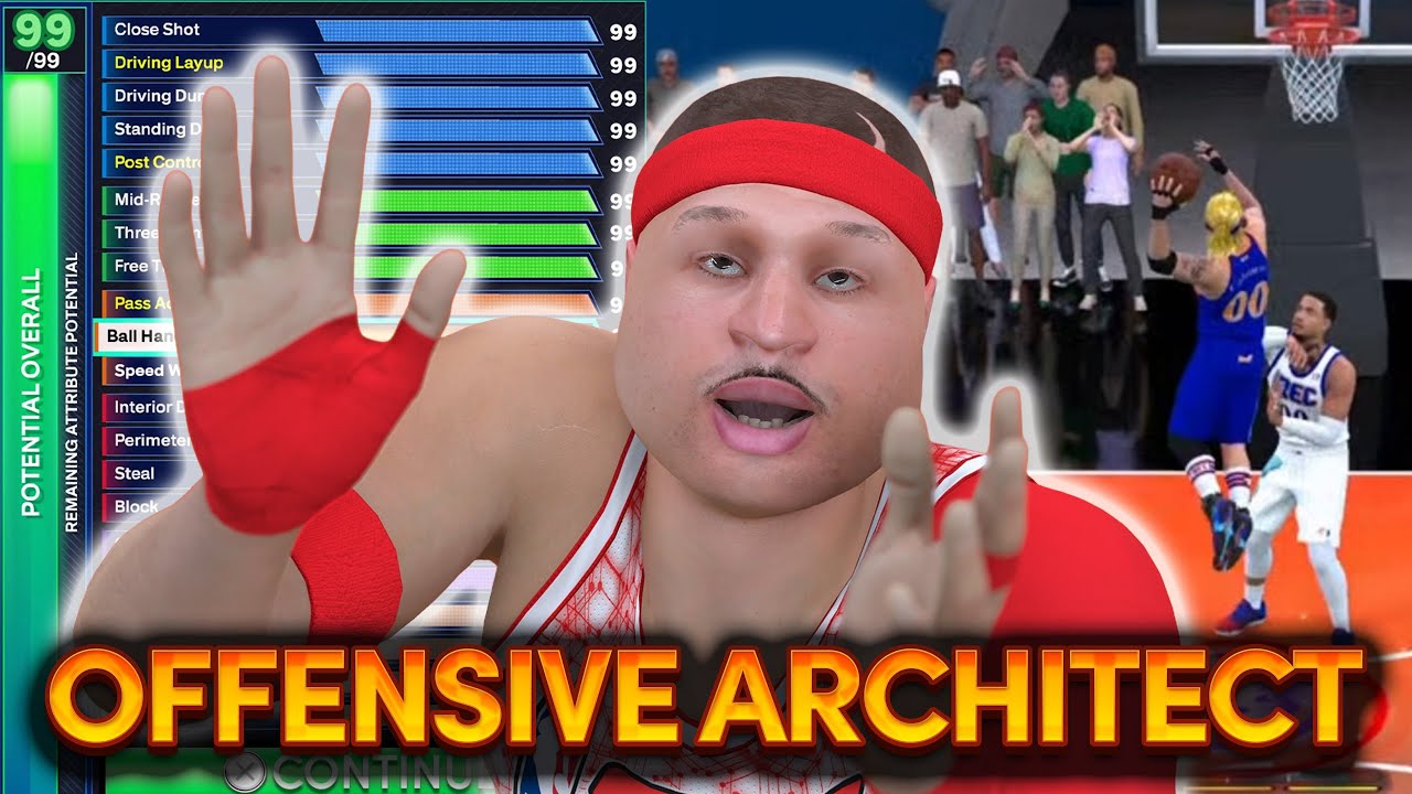 OFFENSIVE ARCHITECT Is a Scoring Genius in NBA 2K25 🔥 | Best 6’4 PG Build! - YouTube