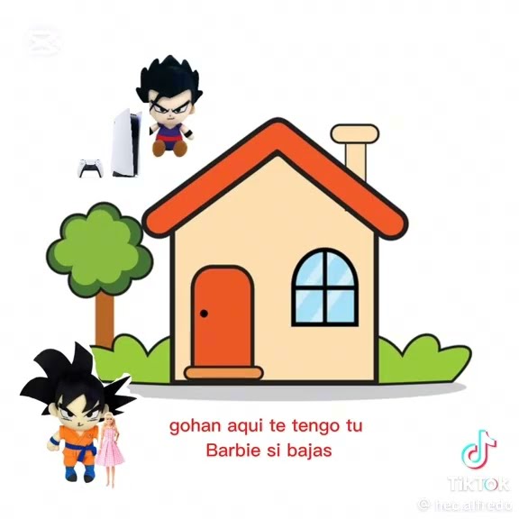 Gohan no quiere bajar del techo🤣 - YouTube