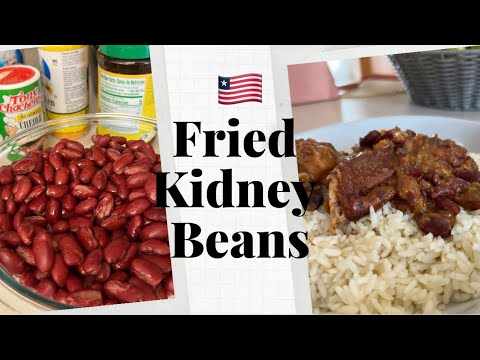 How To Make Liberian Fried Kidney Beans | Liberian Style | African Food ...
