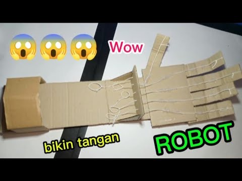 cara buat tangan robot dari kardus - YouTube