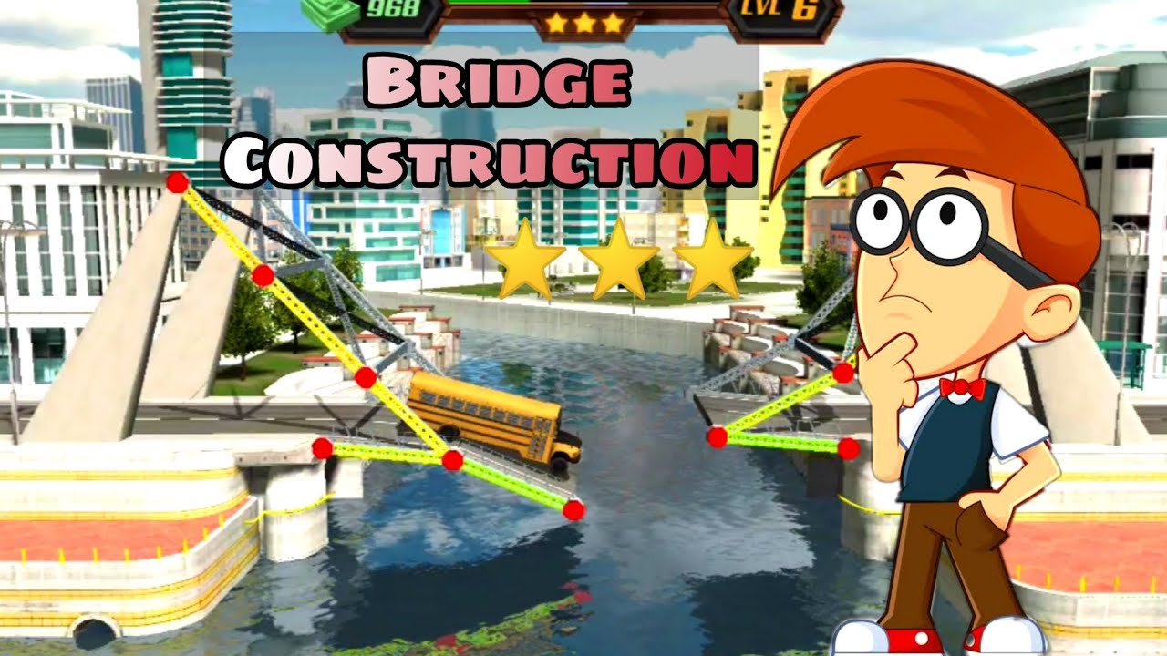 Bridge Construction 3D Level 6 | Puzzle | Game | #shorts #youtube # ...