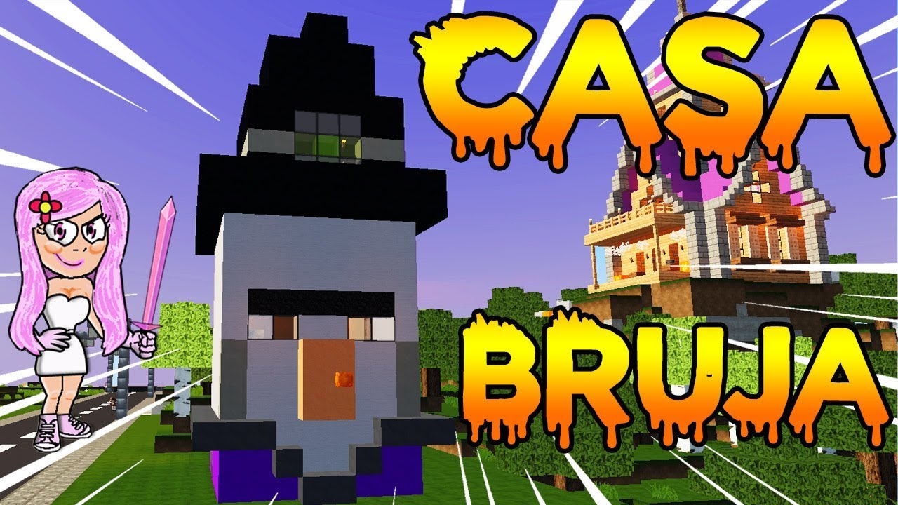 🔮CASA DE BRUJA EN MINECRAFT😱CASA DE MIEDO🎃IDEAL PARA HALLOWEEN - YouTube