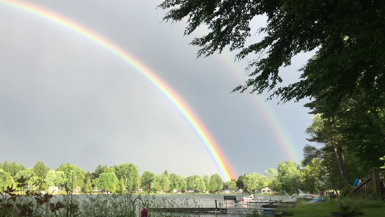 Amazing double rainbow🥰🌈🌈 - YouTube