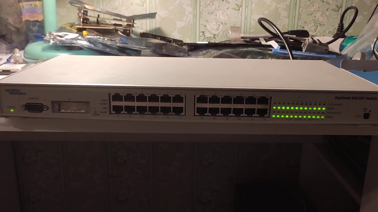 Nortel BayStack 420-24T (AL2012А39) б/у - YouTube