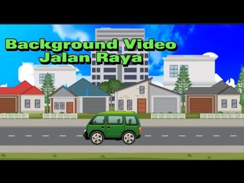 Background Animasi Jalan Raya - YouTube