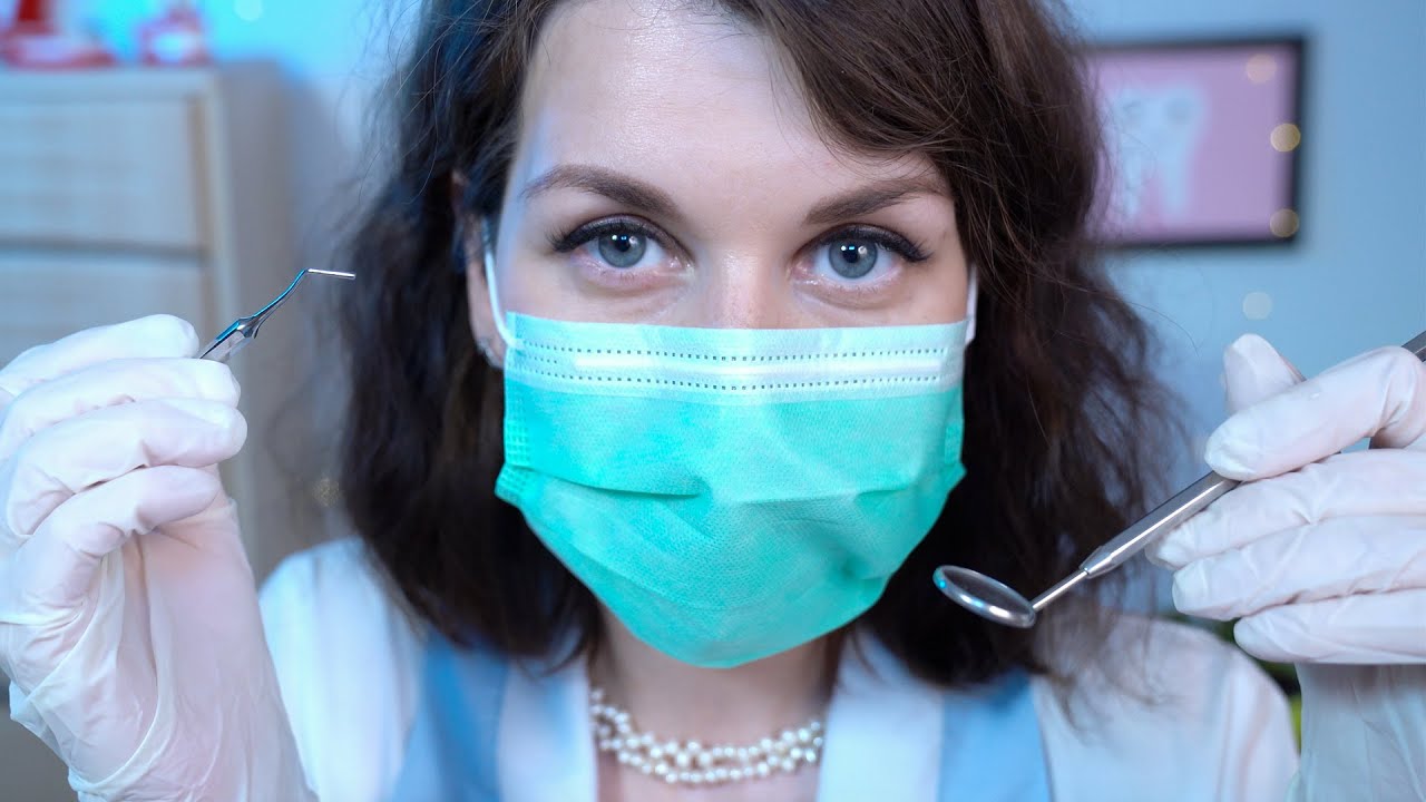 ASMR Dentist Checks and Cleans Your Teeth, Medical Exam Doctor Role ...