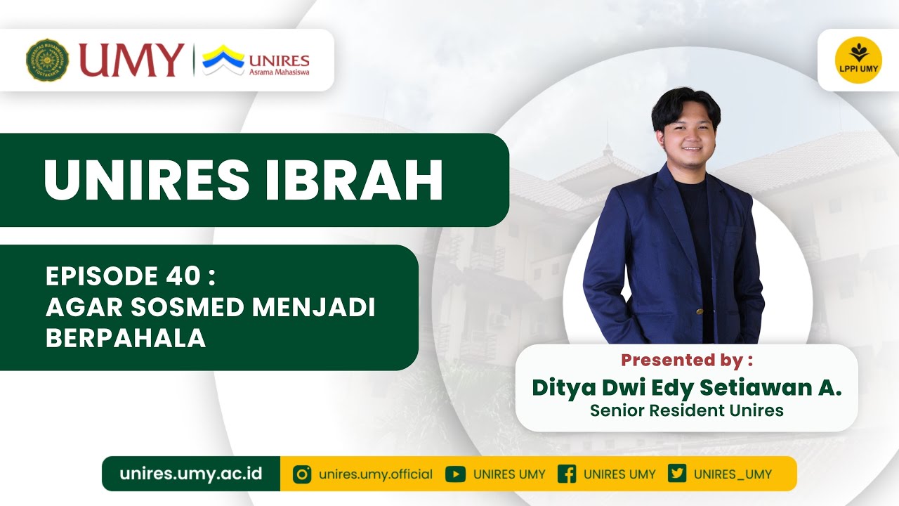 "Agar sosmed menjadi berpahala" | Ditya Dwi Edy Setiawan Aulia | IBRAH Eps. 40 - YouTube