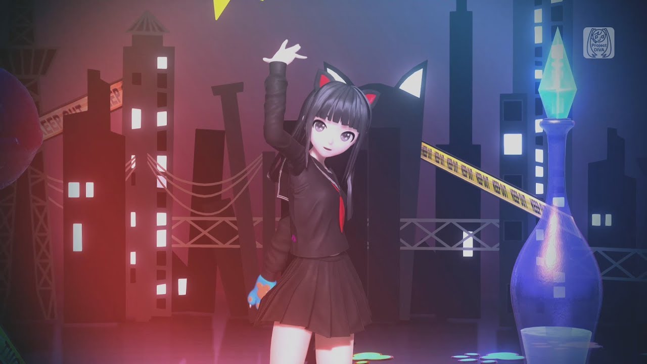 「하츠네미쿠 Project DIVA Future Tone」Envy cat walk (엔비 캣 워크) - YouTube