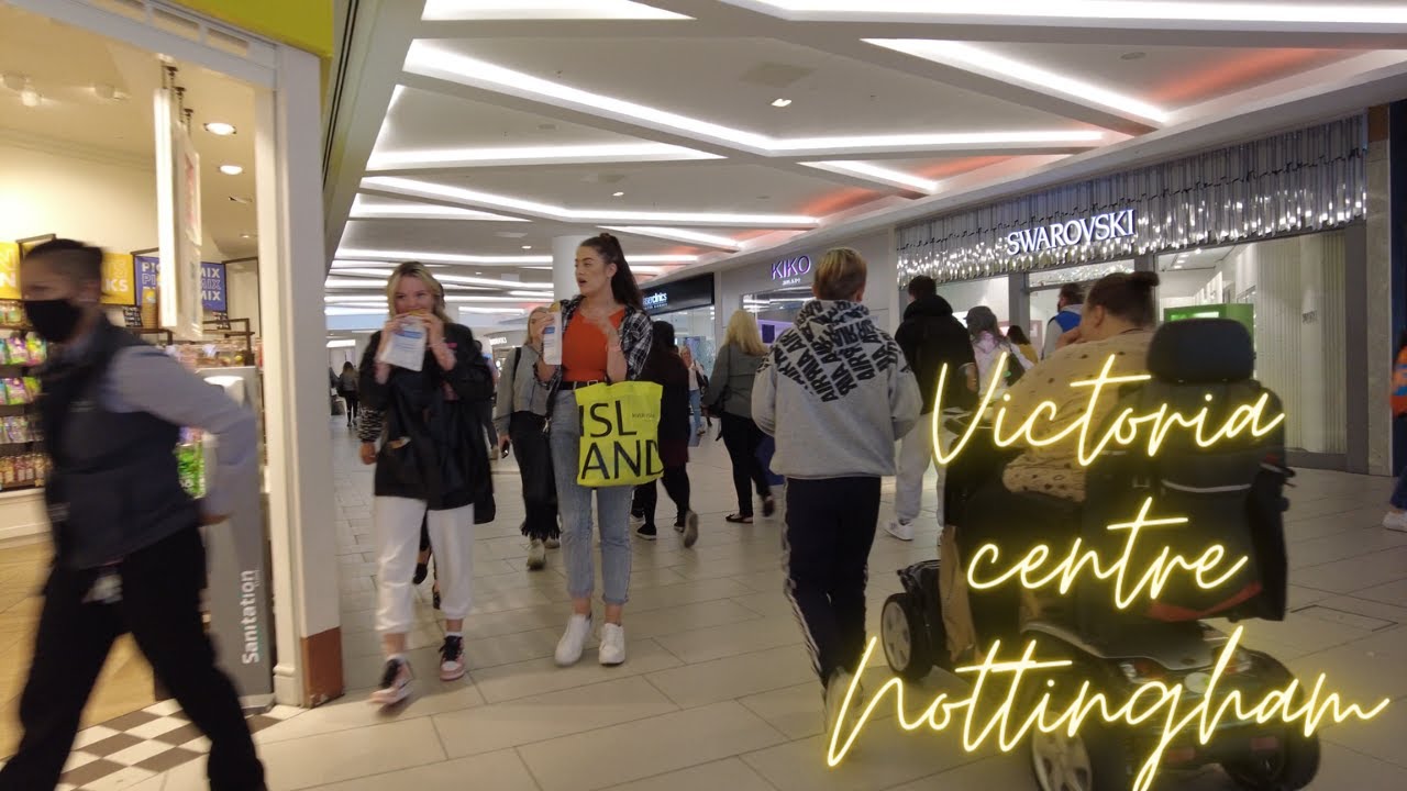 Vlog Nottingham 4K HD [Nottingham tourist attraction] [The Victoria ...