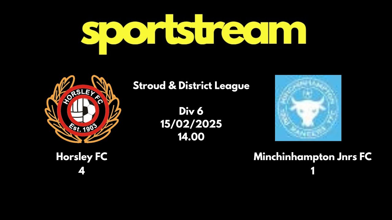 Horsley FC 4 -1 Minchinhampton Jnr FC - YouTube