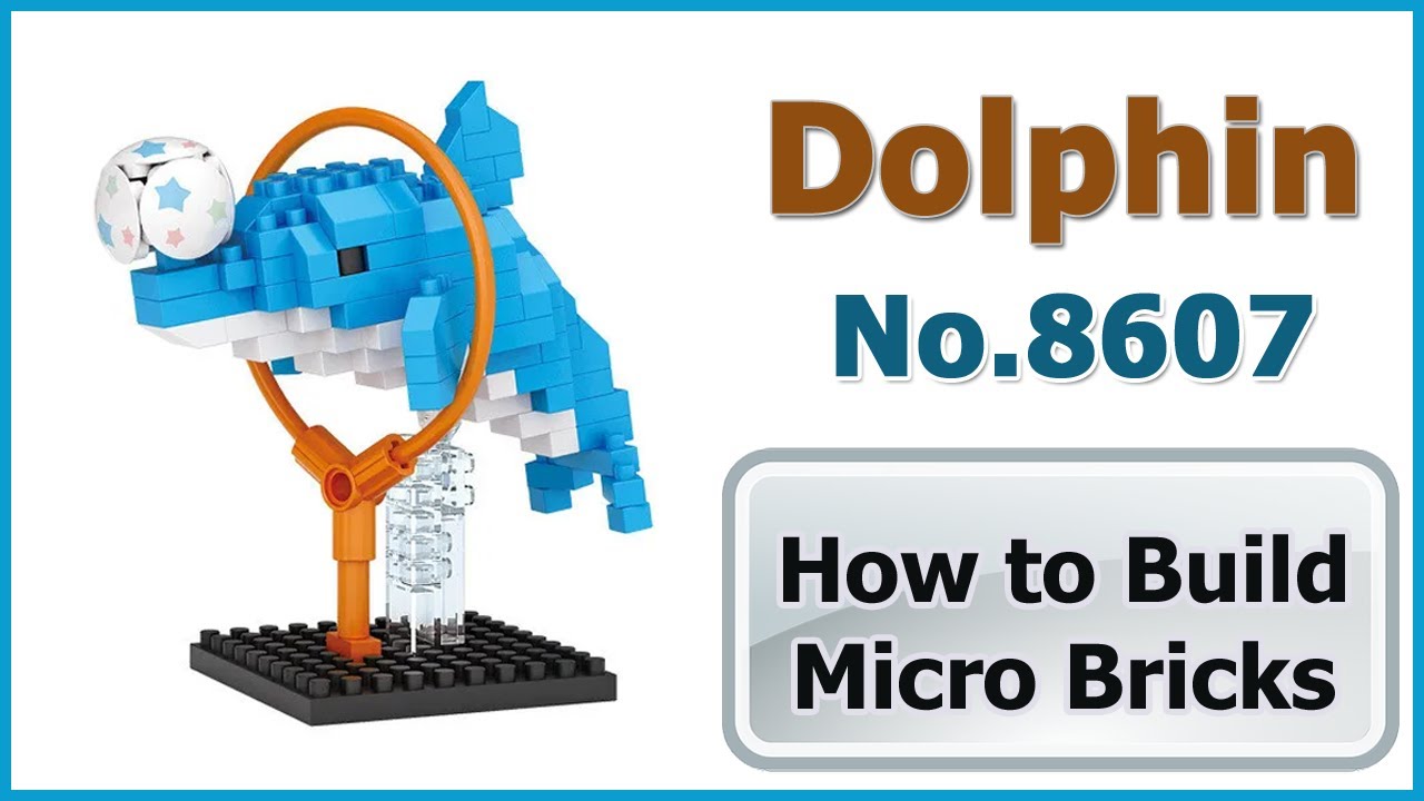 How to Build Mini Bricks Dolphin 8607 Review Instructions ...