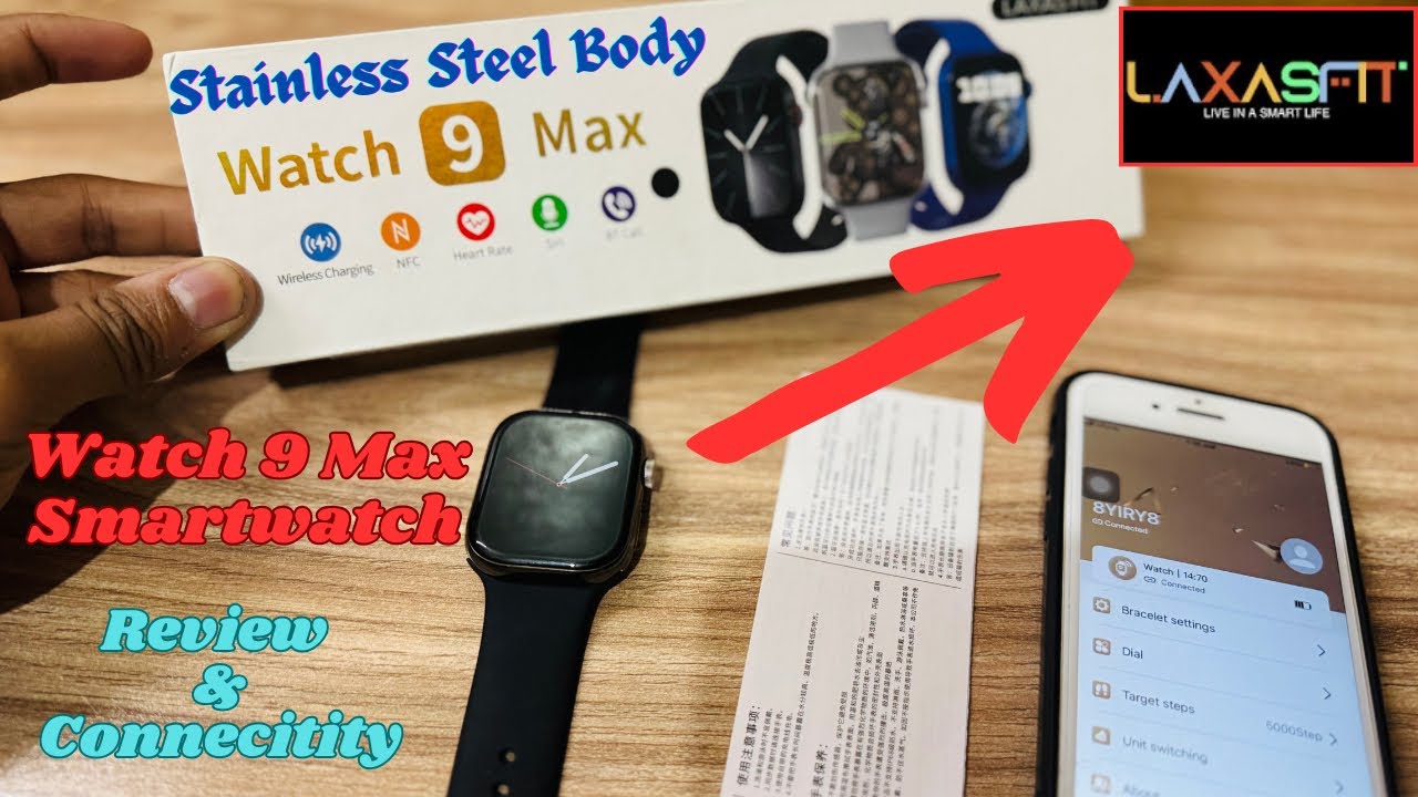 How To Connect Watch 9 Max Smartwatch With Your Mobile | Laxasfit ...