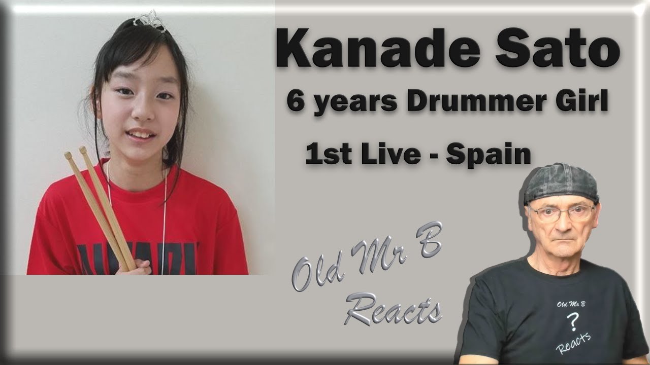 Kanade Sato - 6 years Drummer Girl 1st Live - Spain (Reation) - YouTube