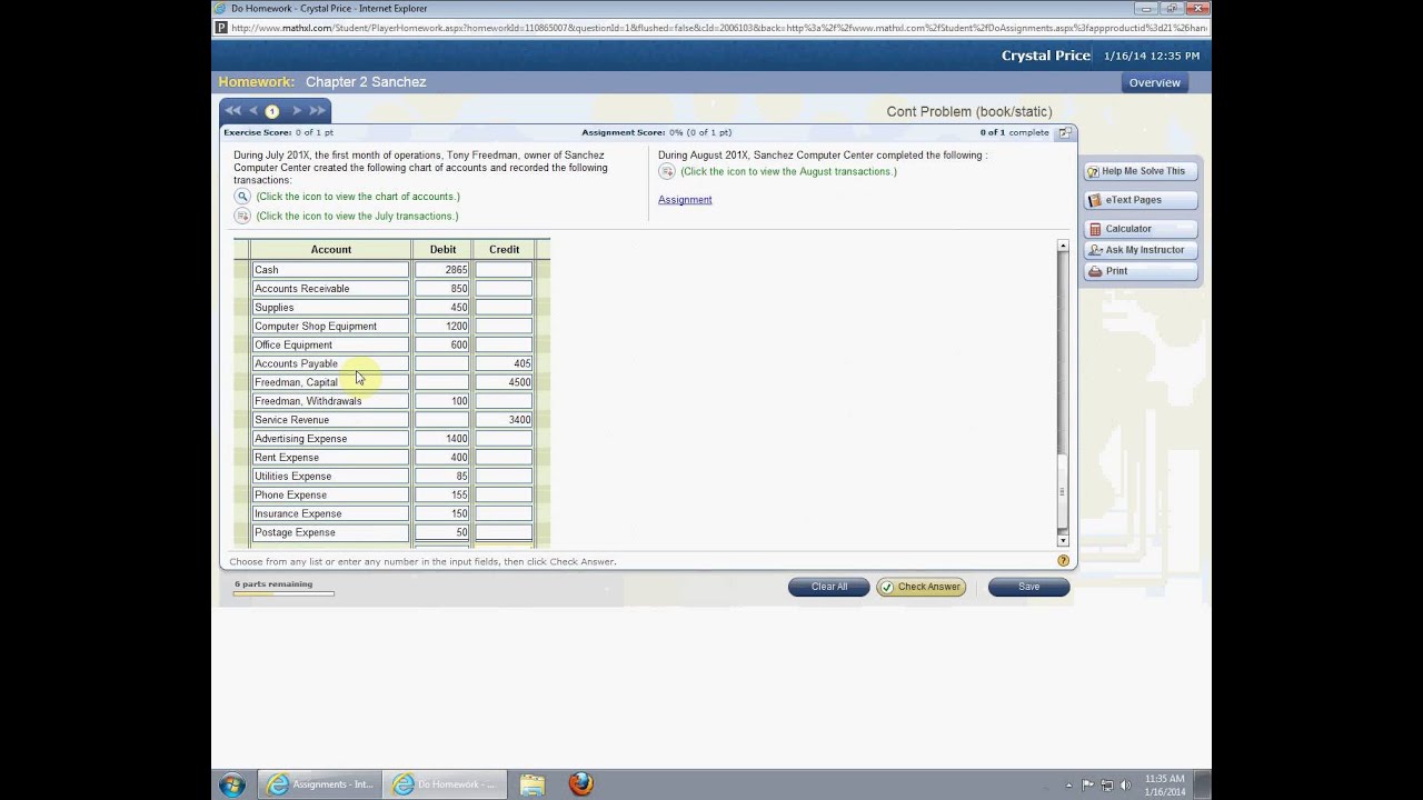 ACNT 1303 Chapter 1, 2 partial 3 - YouTube