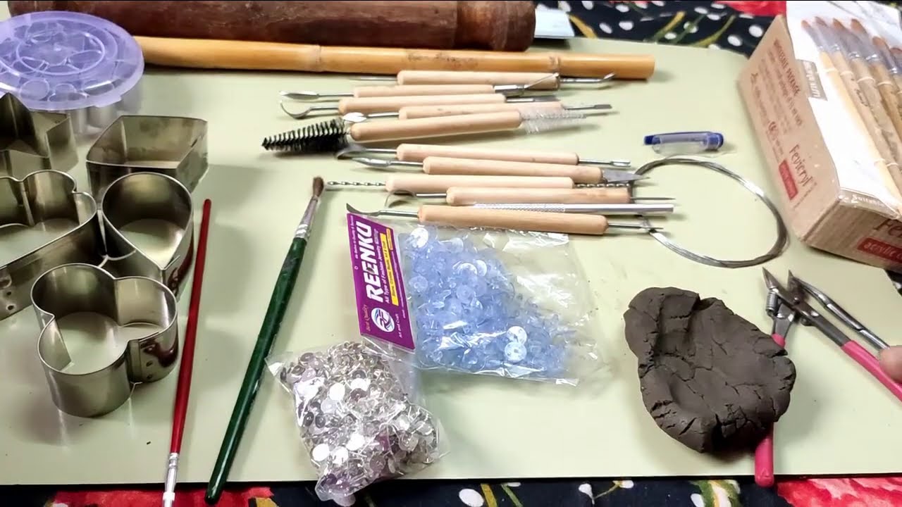Terracotta jewelry Basic tools - YouTube