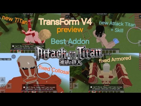 Addon TransForm Attack on Titan V4 New Female Titan | Addon Attack on ...