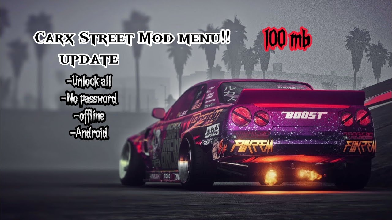 Download Carx Street Mod menu Update - YouTube