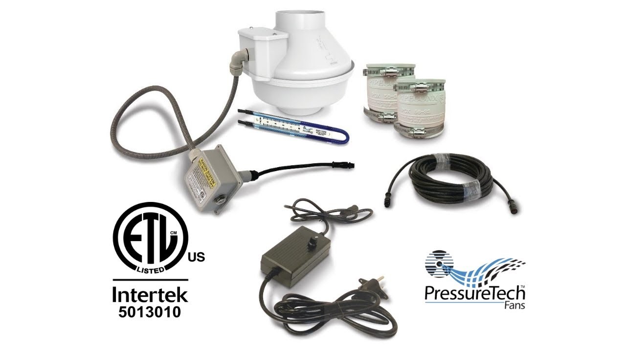 Low Voltage Radon Fan Mitigation System | Plug and Play | No Wiring ...