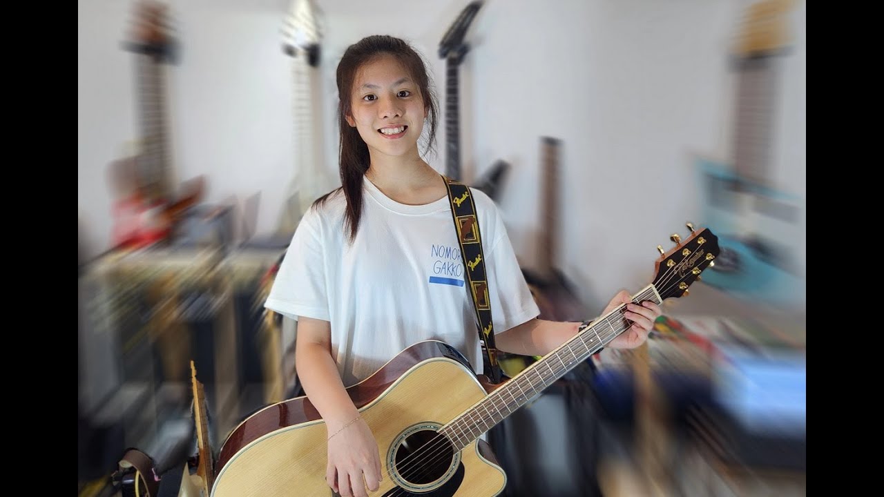 ベンチャーズ [Man of Mystery] VENTURES Acoustic COVER Young guitarist Mina ...