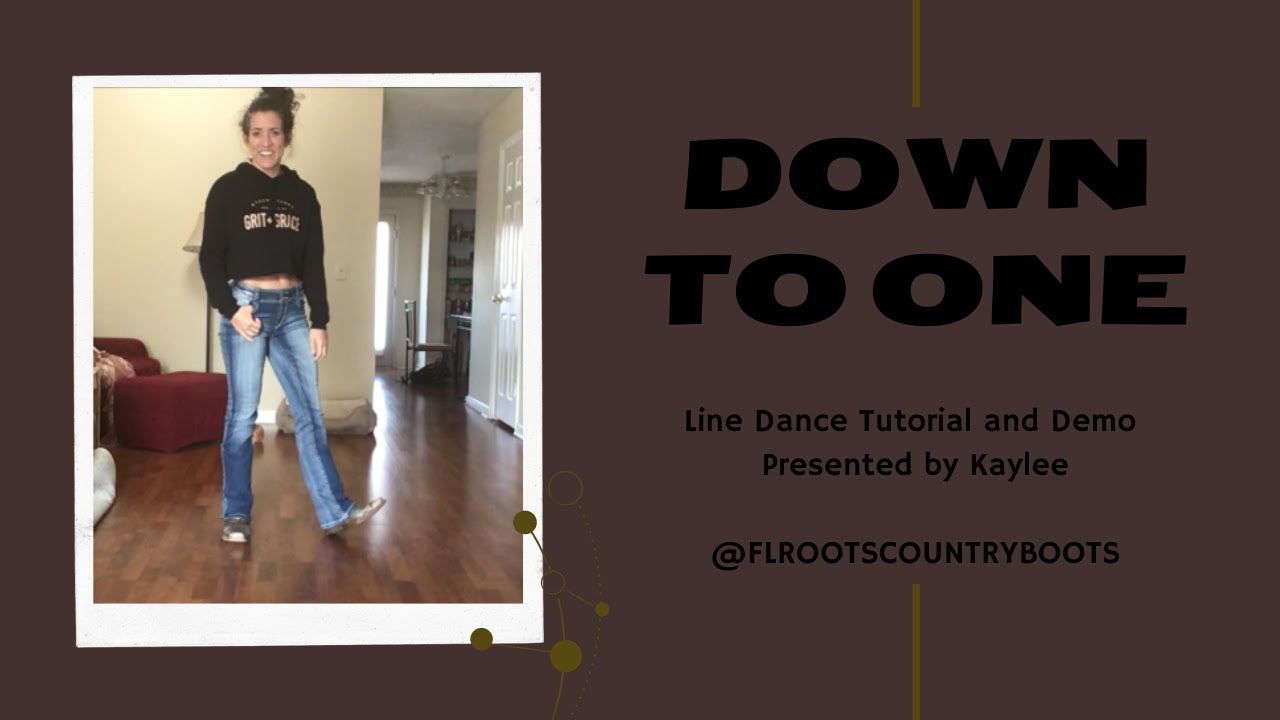 Down to One ~ Improver Line Dance Tutorial and Demo - YouTube