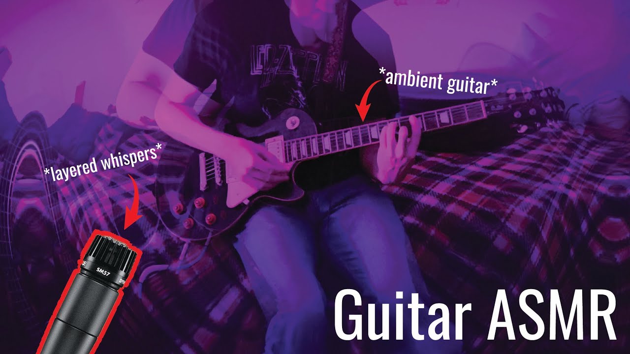 [ASMR] Layered Whispers with Ambient Guitar - YouTube