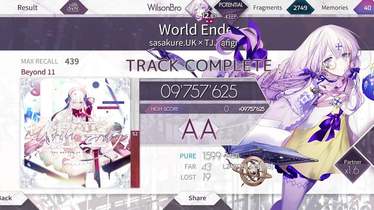 Arcaea | World Ender BYD 11 Clear - YouTube