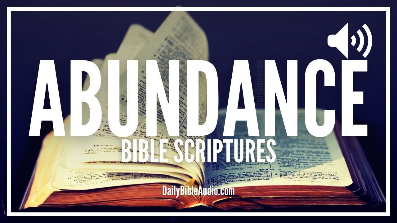 Bible Verses For Abundance | Anointed & Encouraging Scriptures On ...