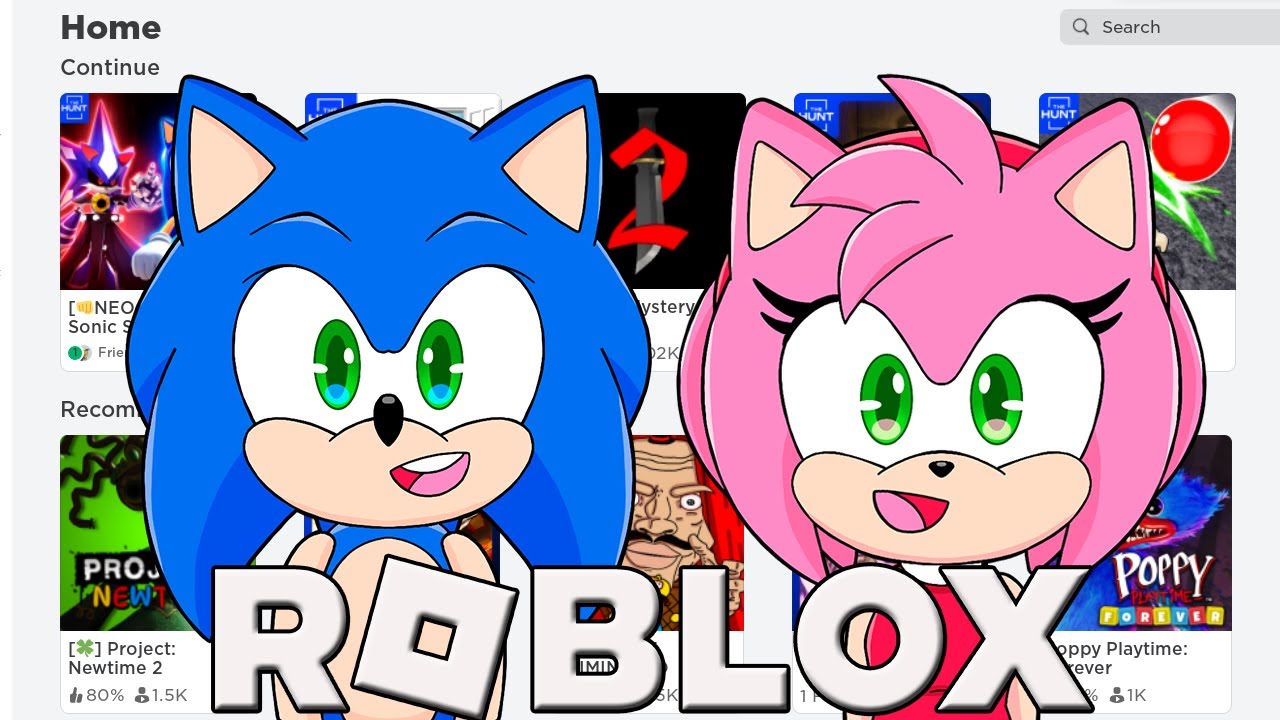 Sonic and Amy play ROBLOX - YouTube