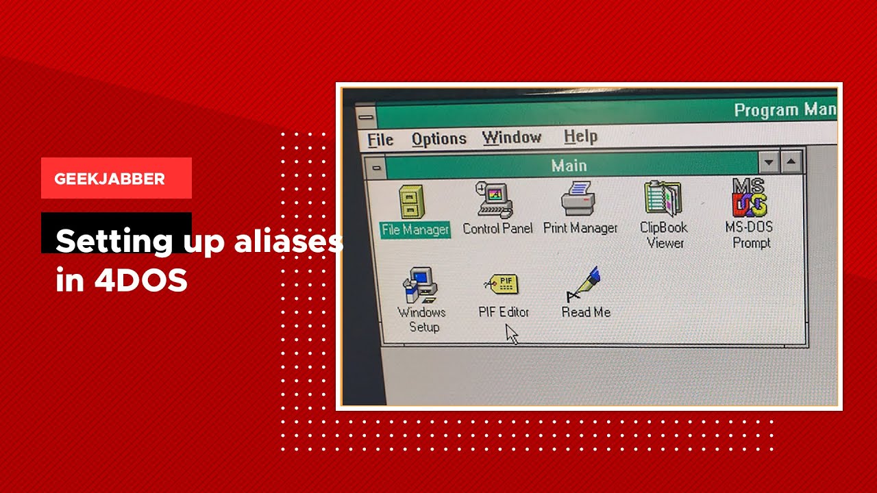 Setting up Aliases in 4DOS - YouTube