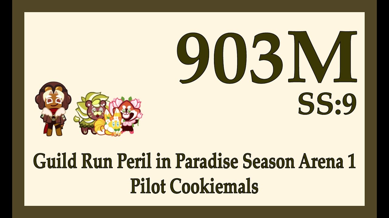 CROB Guild Run Peril in Paradise Season Arena 1 Pilot Cookiemals 903M ...