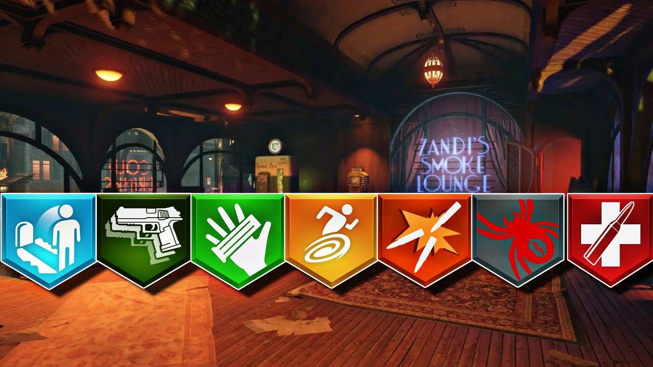 "SHADOWS OF EVIL" REVERSE RAINBOW PERK CHALLENGE (Black Ops 3 Zombies ...