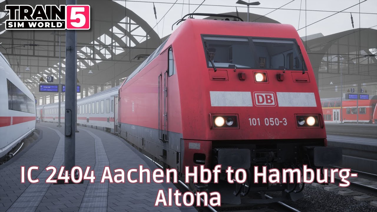IC 2404 Aachen Hbf to Hamburg-Altona - Schnellfahrstrecke Köln-Aachen ...