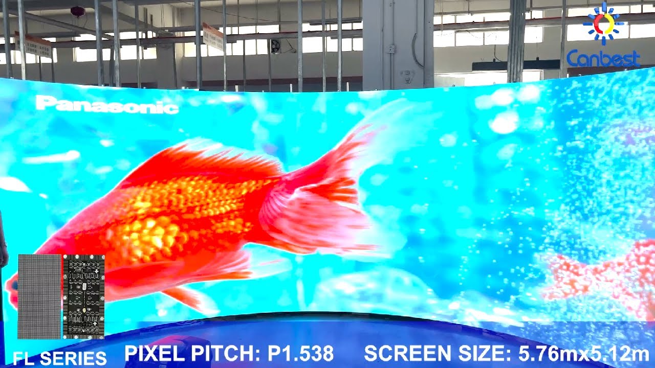 Creative Flexible Soft LED Screen with Canbest FL Series - YouTube
