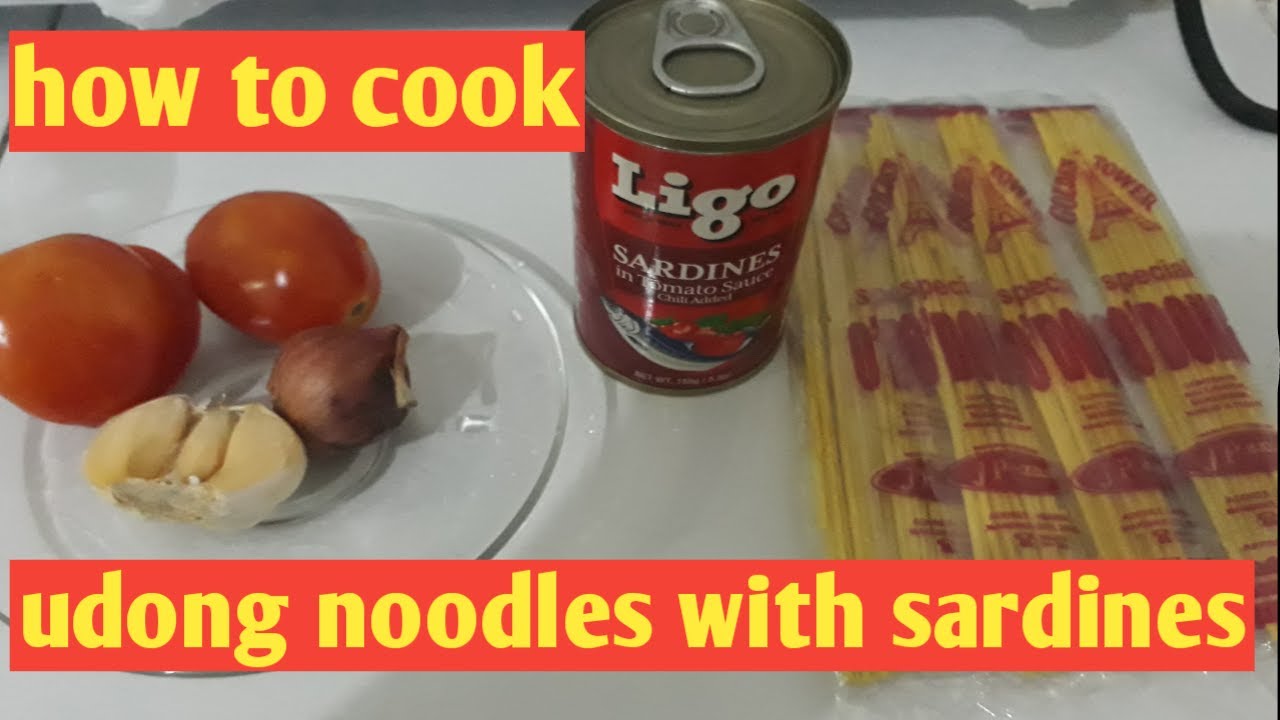 How to cook udong noodles with sardines. - YouTube