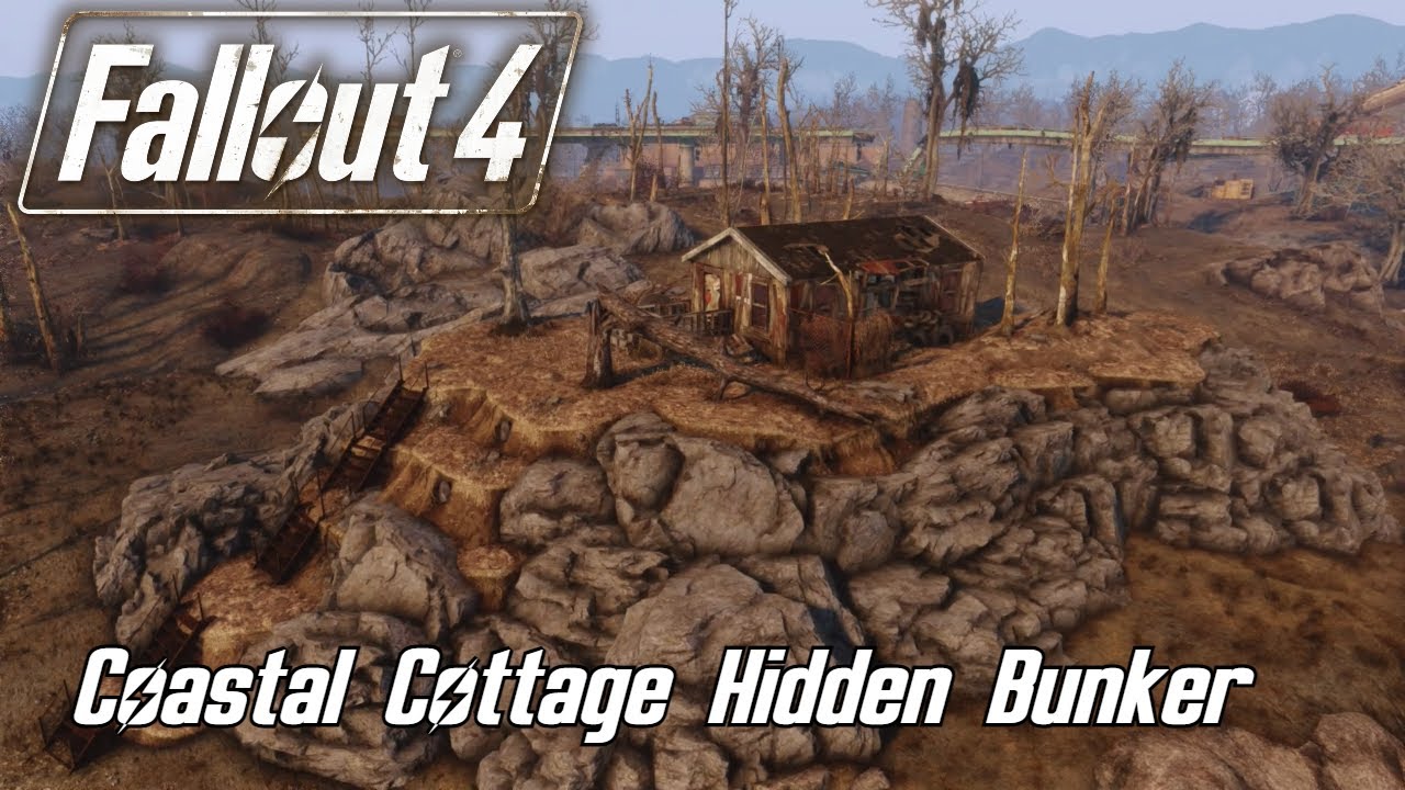 Fallout 4 Coastal Cottage hidden bunker player home - YouTube